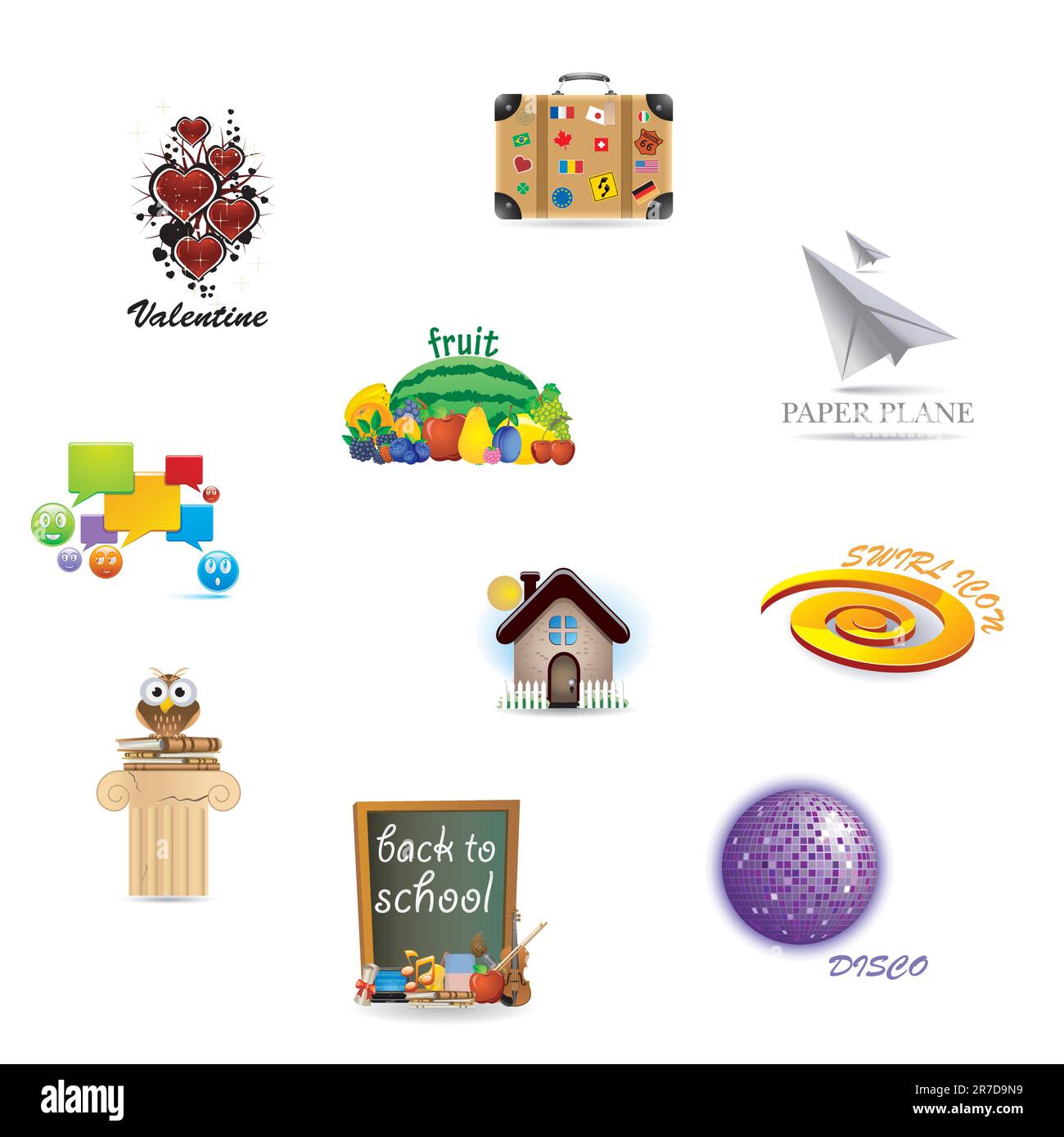 Sign paper plane heart vector hi-res stock photography and images - Alamy