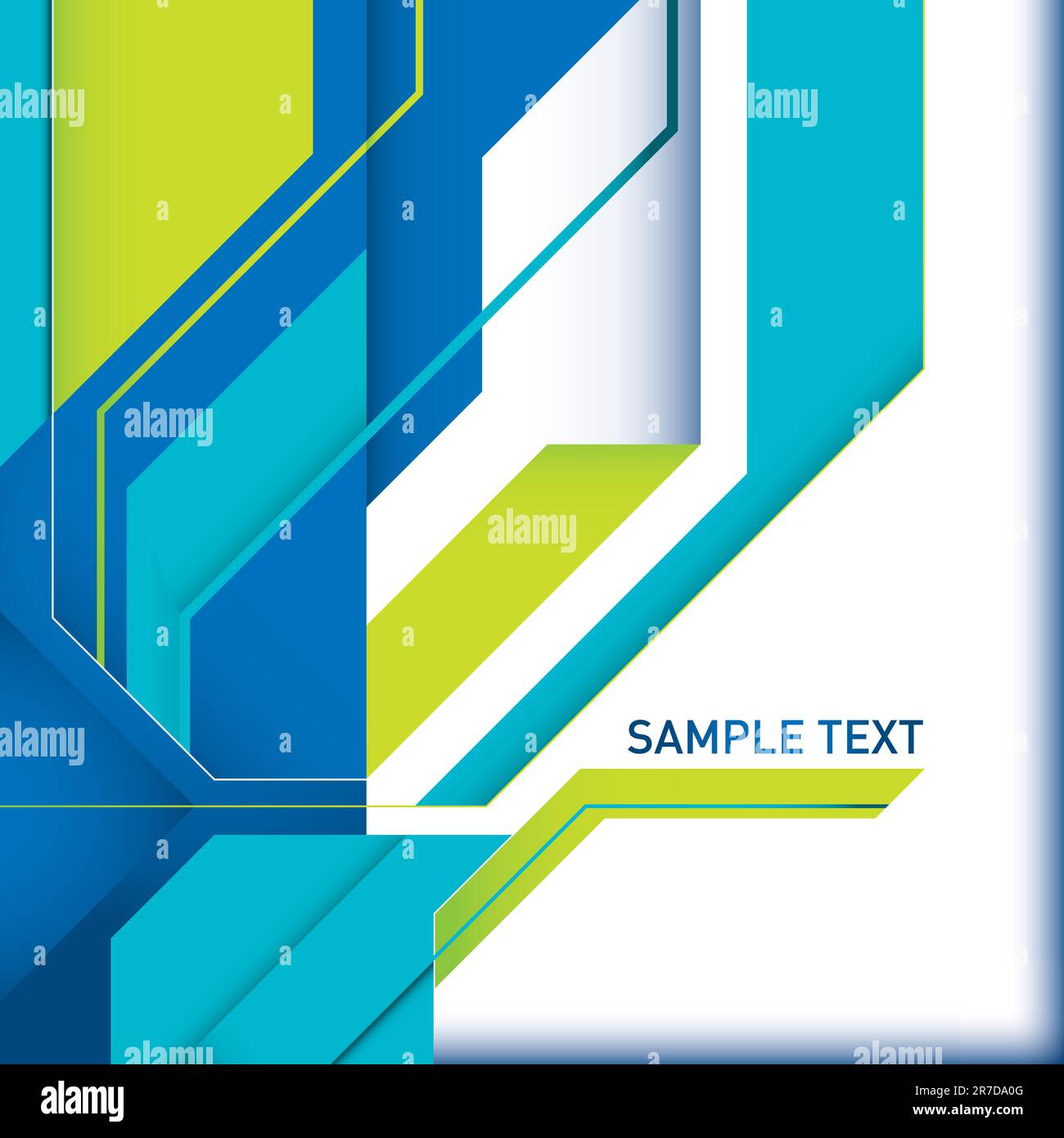 Color-full Shapes on White Background, Create Blue Gradient Borders ...