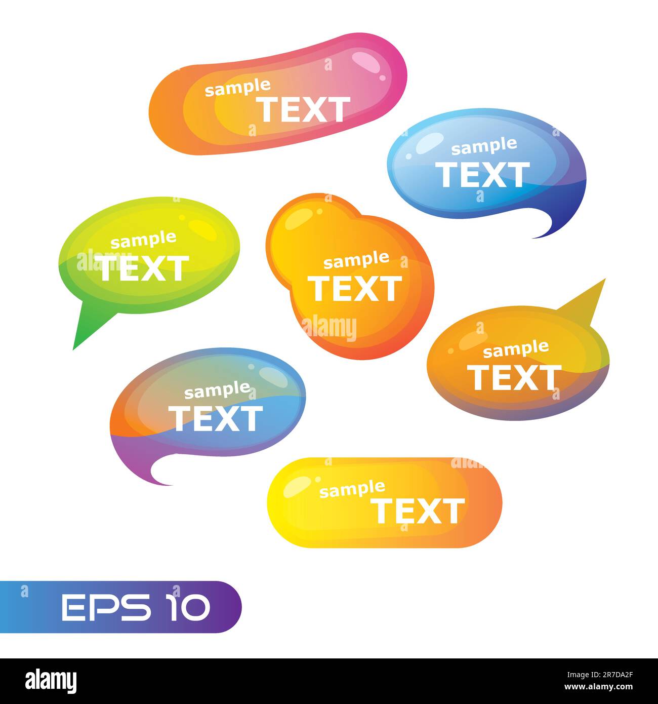 Question frame speech bubbles Stock Vector Images - Alamy