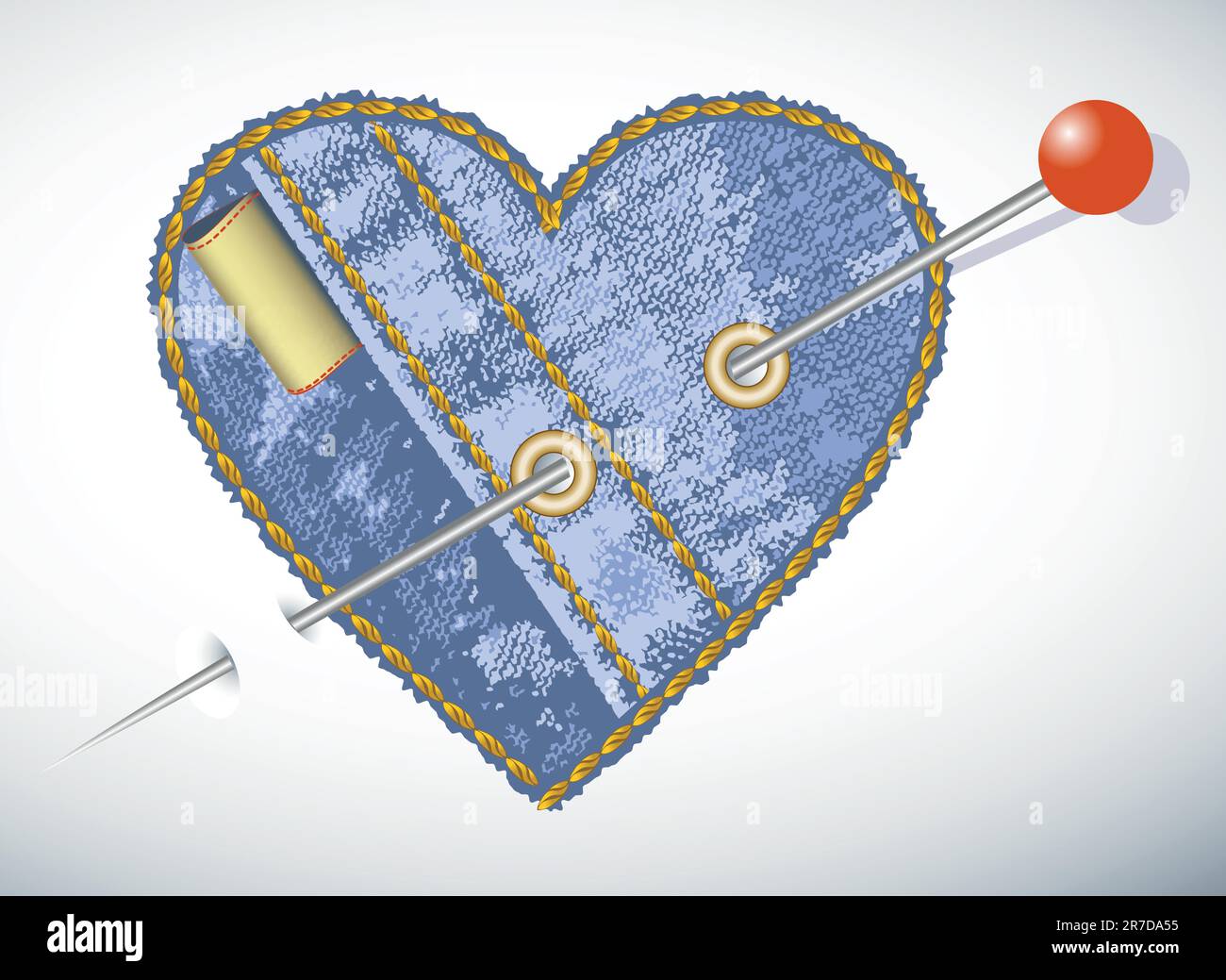 Denim texture. Vector jeans heart Stock Vector Image & Art - Alamy