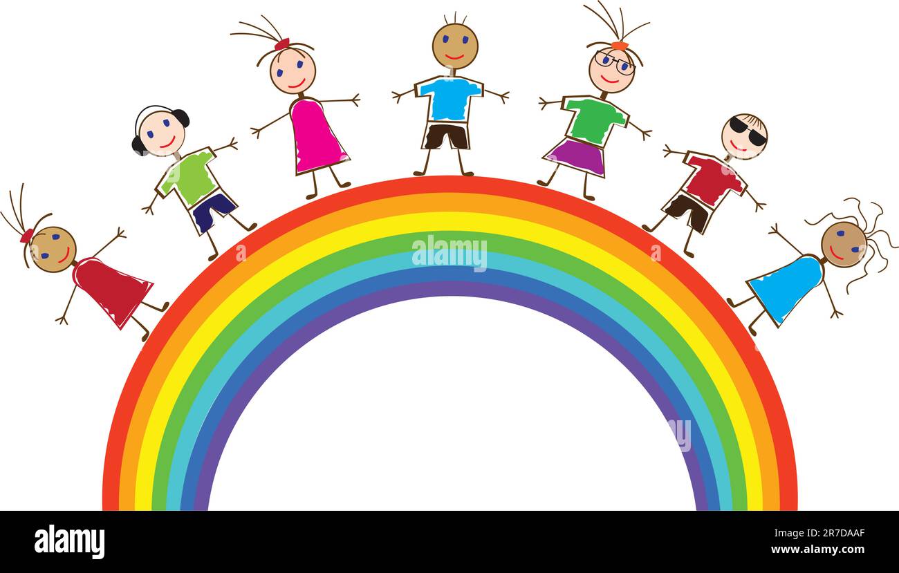 Rainbow cloth Cut Out Stock Images & Pictures - Alamy