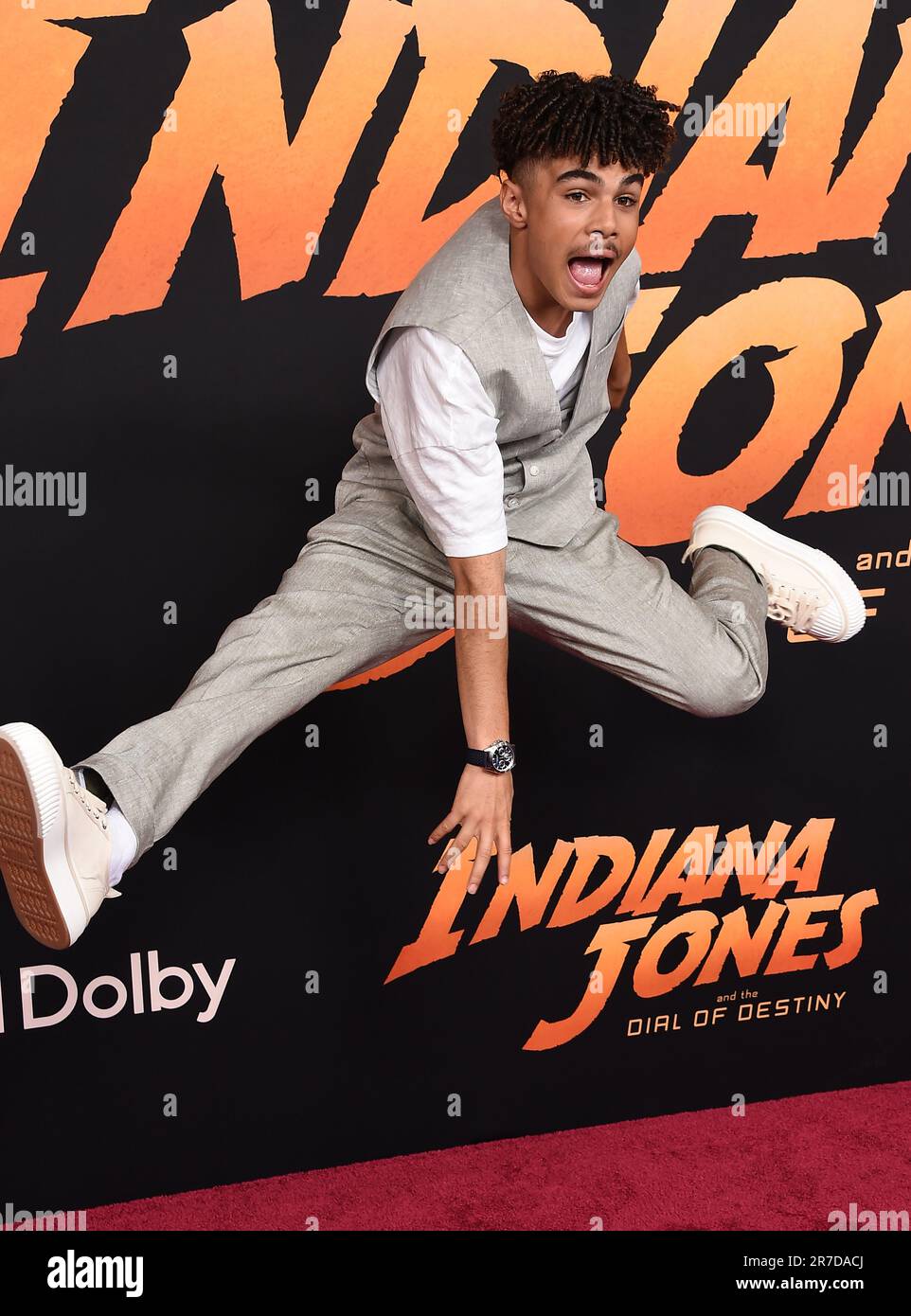 Hollywood, USA. 14th June, 2023. Ethann Isadore arriving at Lucasfilm's ...