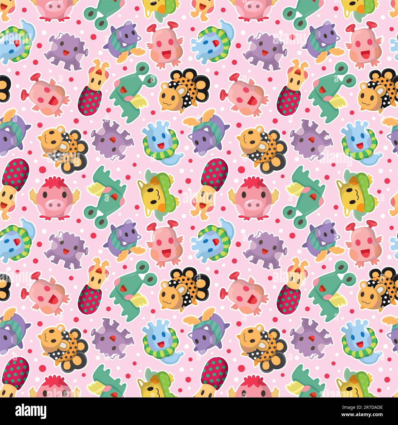 Monster pattern hi-res stock photography and images - Alamy
