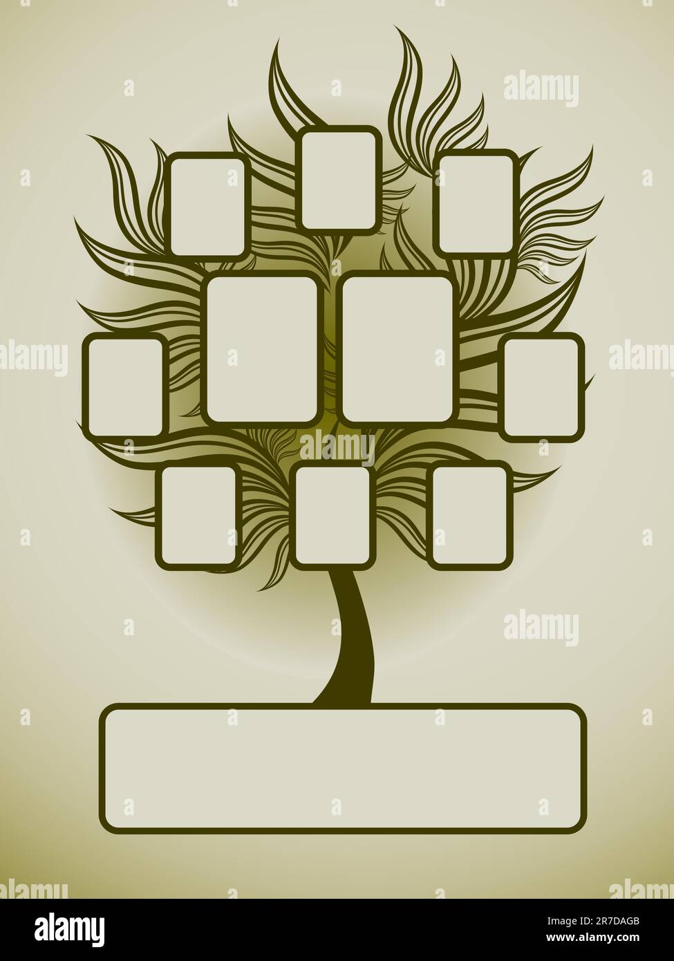 Family tree with frames Stock Vector Images - Alamy