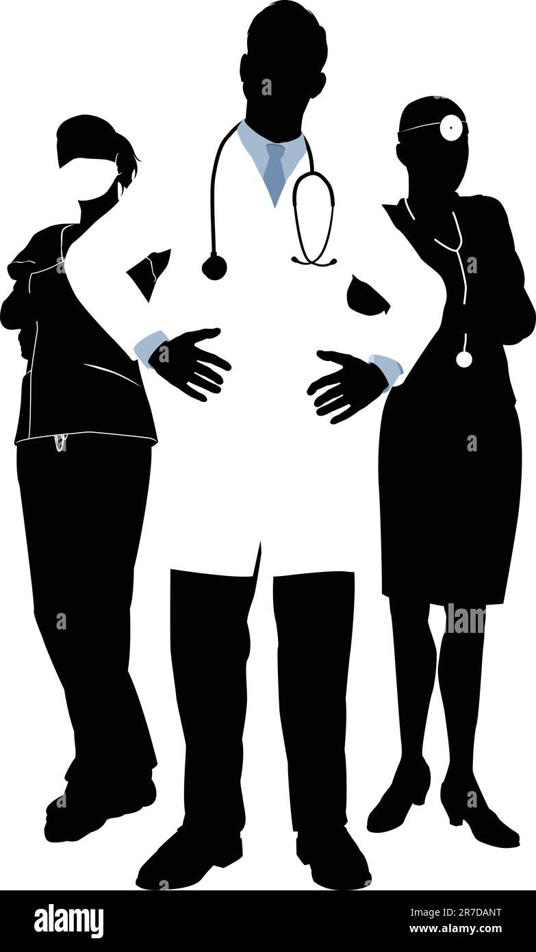 Medical team members Stock Vector Images - Alamy