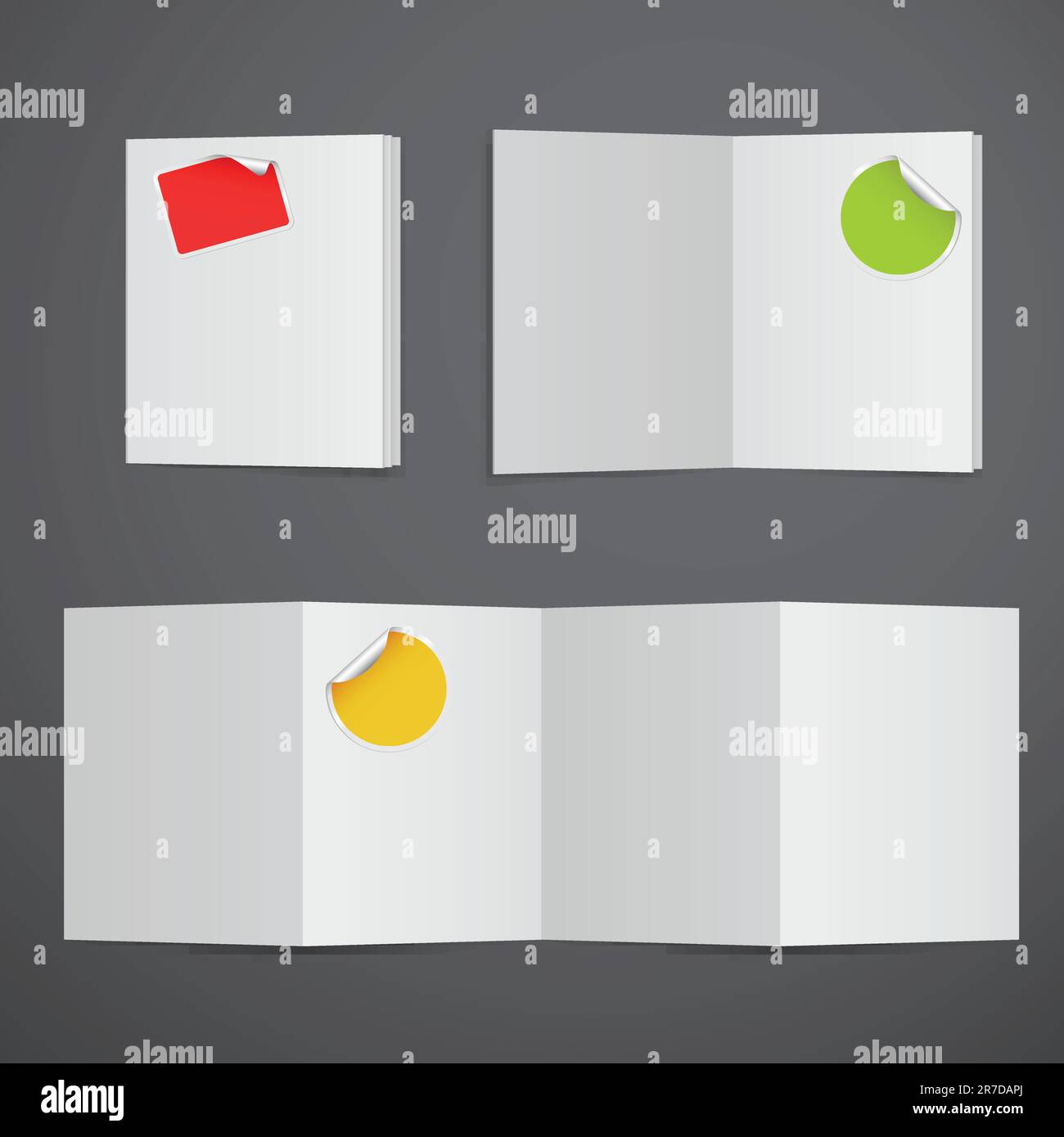 Set of white blank menus. Vector illustration Stock Vector Image & Art ...