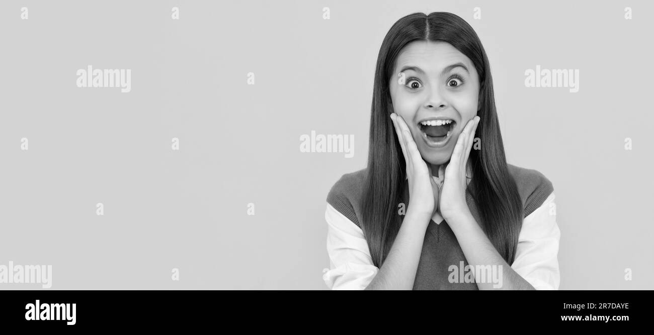 wow. skin beauty. tween and youth. casual fashion. happy teen girl on ...