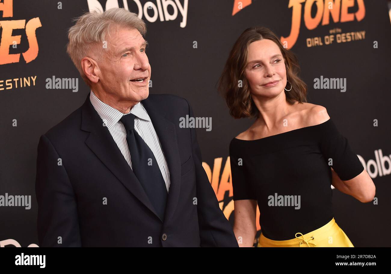Harrison Ford and Calista Flockhart arriving at Lucasfilm’s’ Indiana ...