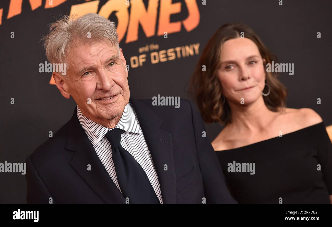 Harrison Ford and Calista Flockhart arriving at Lucasfilm’s’ Indiana ...