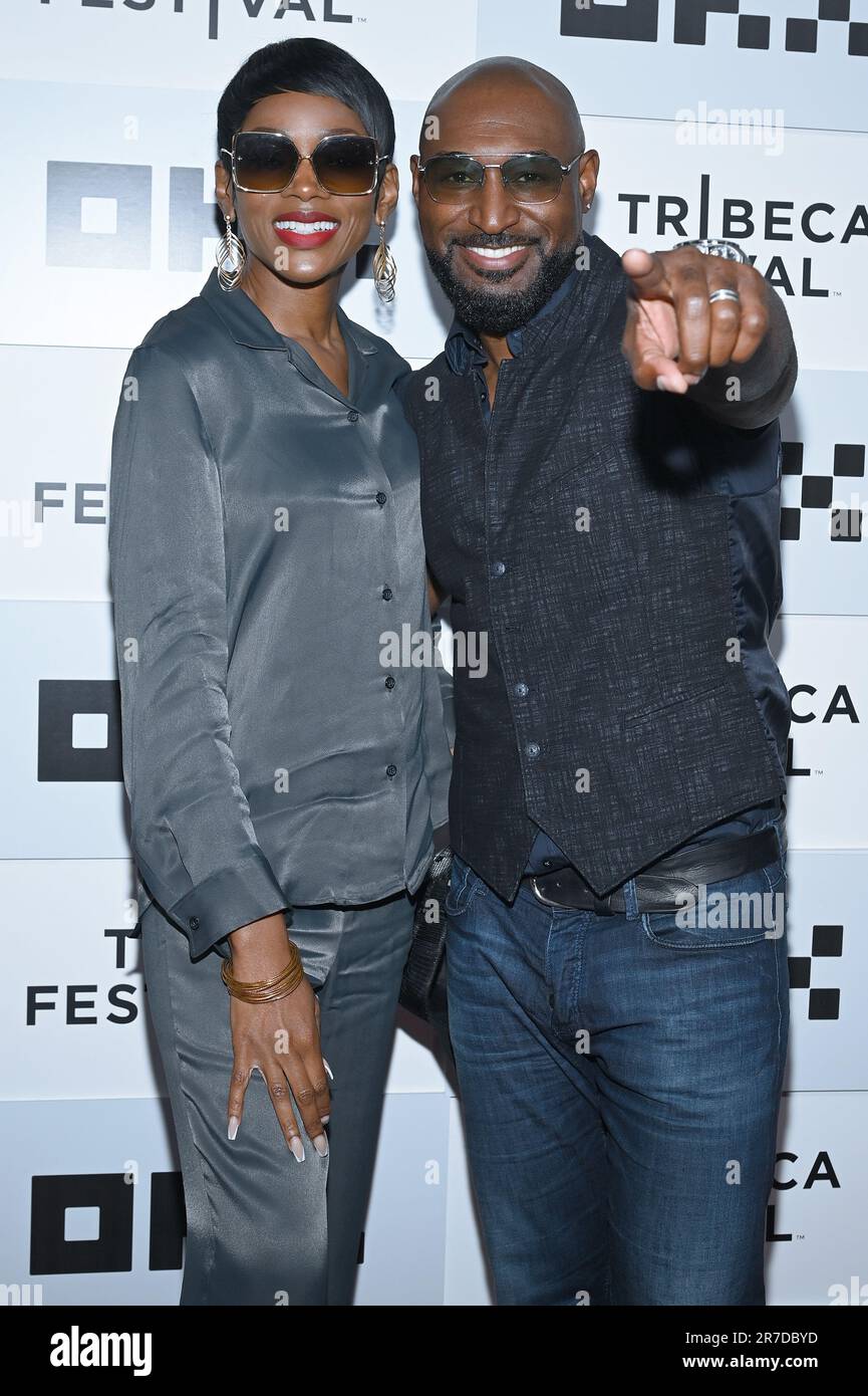 New York, USA. 14th June, 2023. (L-R) Caroline Chikezie and Adrian ...