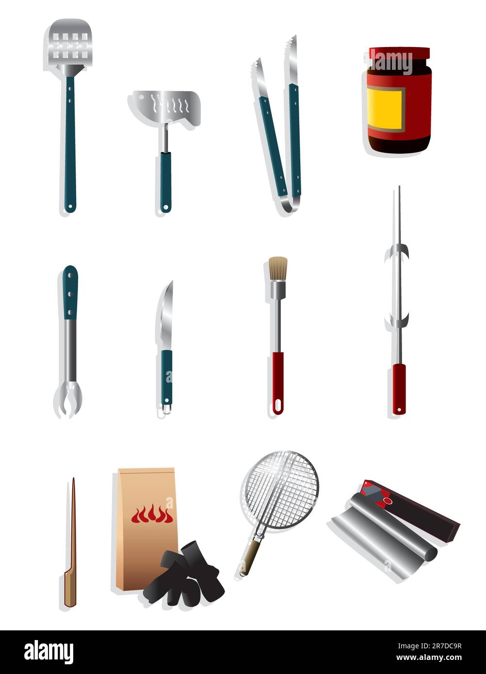 cartoon barbeque party tool icon Stock Vector Image & Art - Alamy