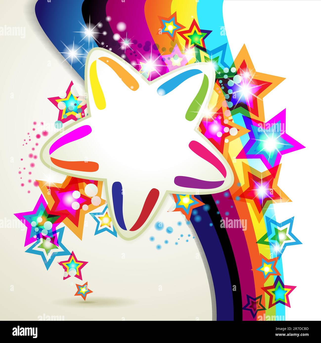 Background with colored stars Stock Vector Image & Art - Alamy
