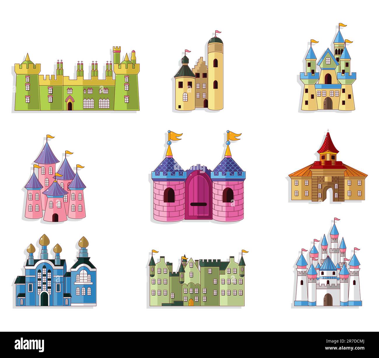 cartoon Fairy tale castle icon Stock Vector Image & Art - Alamy