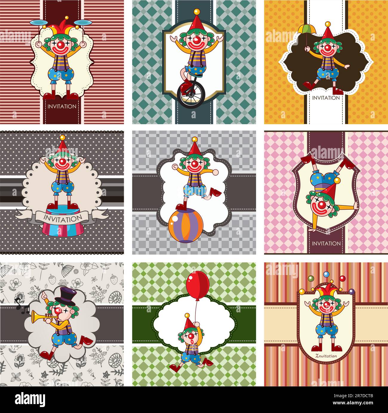 Birthday clown juggle hi-res stock photography and images - Alamy