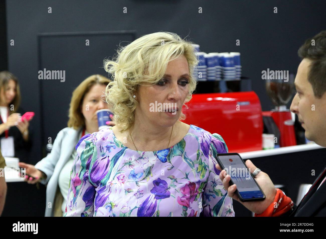 Saint Petersburg, Russia. 14th June, 2023. Maria Zakharova, a Russian ...