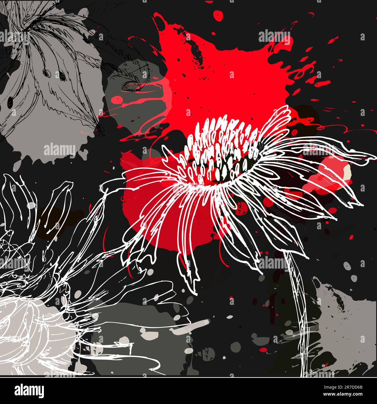 Stylized flora Stock Vector Images - Alamy