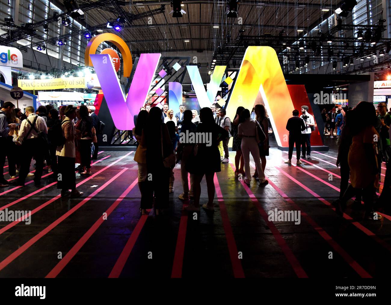 Paris, France. 14th June, 2023. Vivatech Logo, the Viva Technology 2023 ...