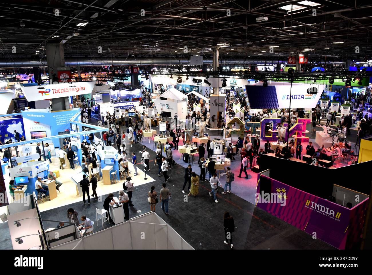 Paris, France. 14th June, 2023. Vivatech Logo, the Viva Technology 2023 ...