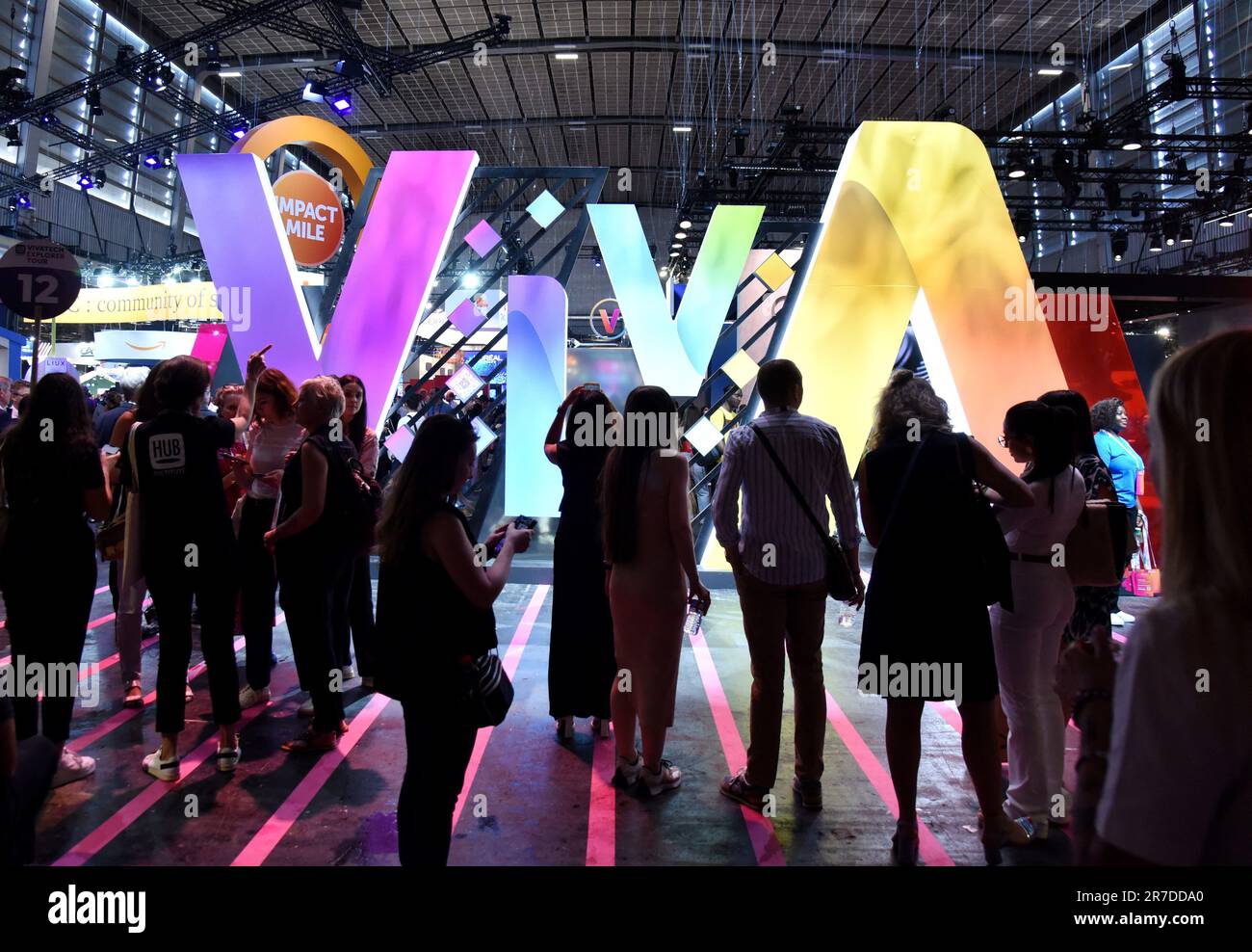 Paris, France. 14th June, 2023. Vivatech Logo, the Viva Technology 2023 ...