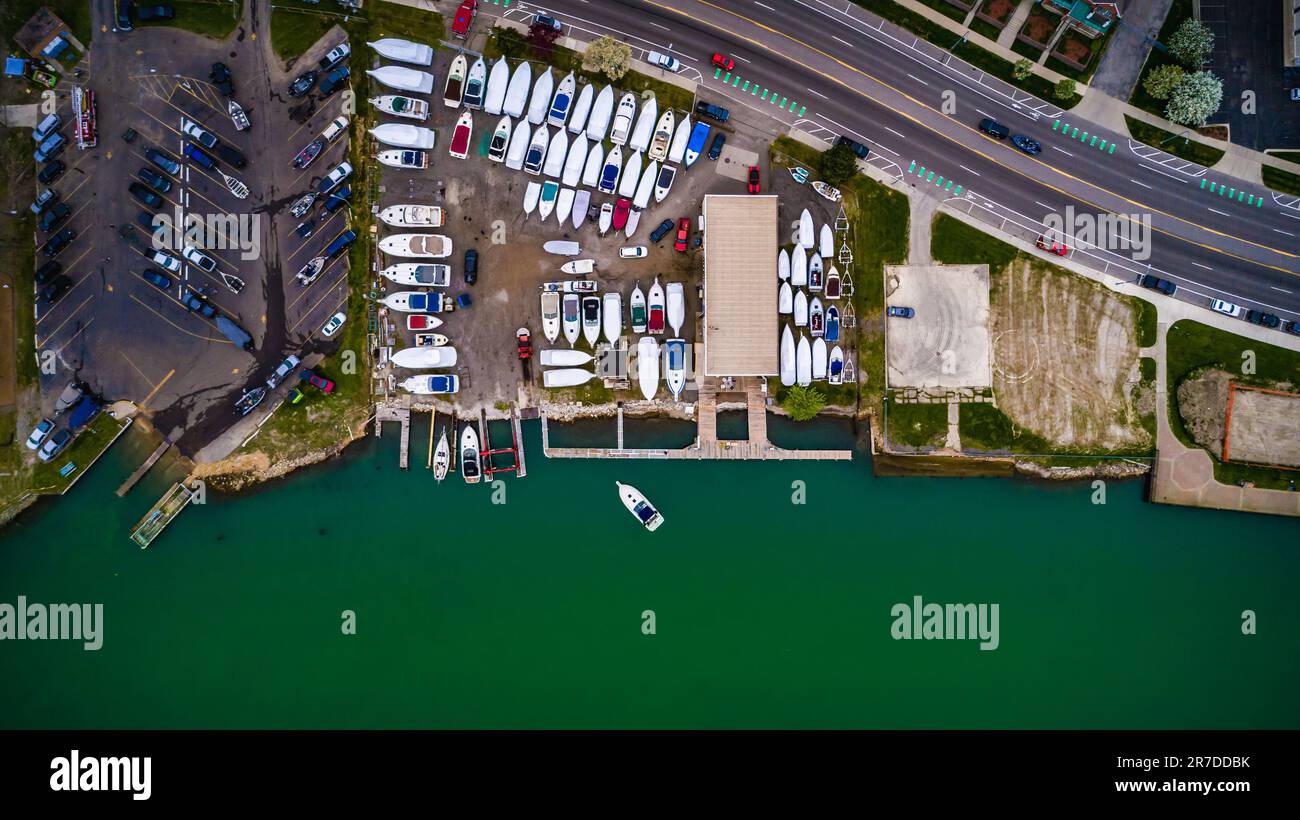 Aerial view scenic lake erie hi-res stock photography and images - Alamy