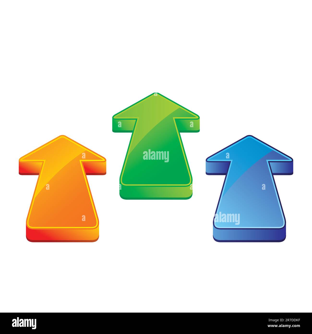 Dimensional arrows hi-res stock photography and images - Alamy