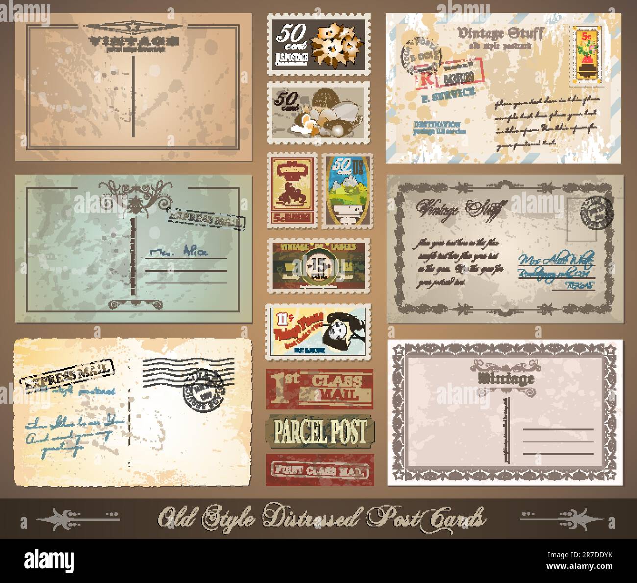 First class mail Stock Vector Images - Alamy