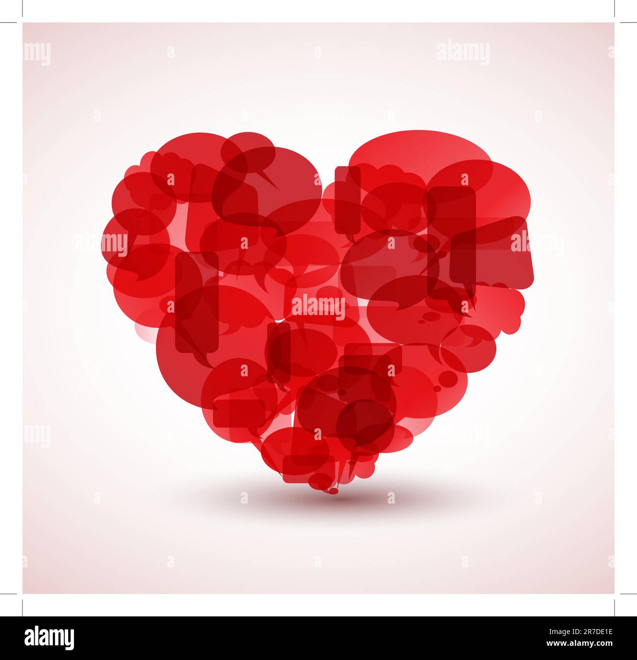 Red heart bubbles icon hi-res stock photography and images - Alamy