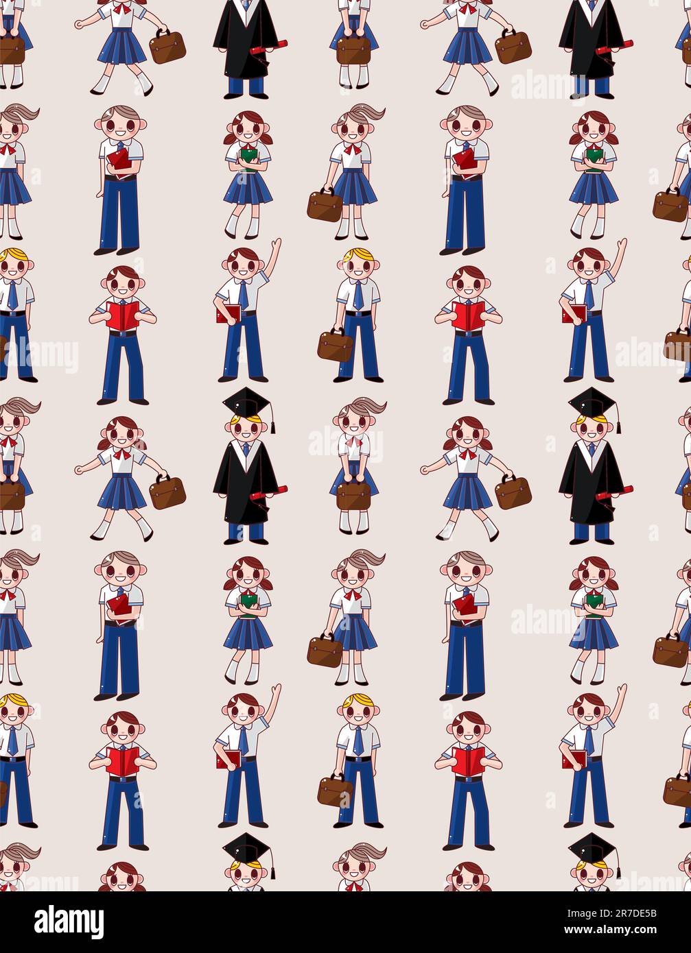 seamless student pattern Stock Vector Image & Art - Alamy