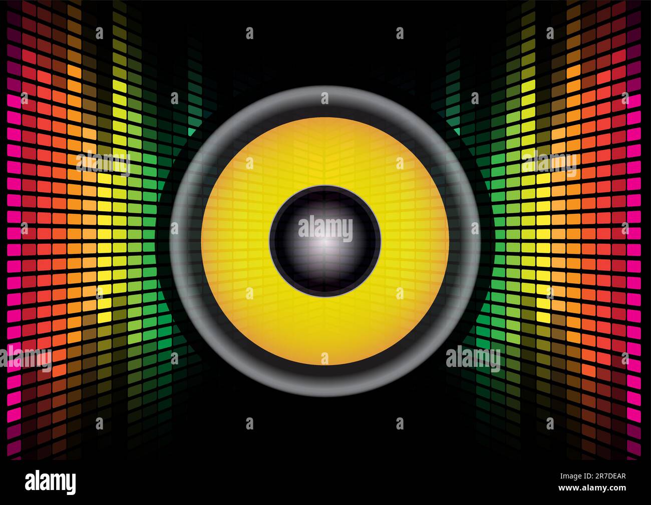 Sound equalizer background showing music Stock Vector Images - Alamy