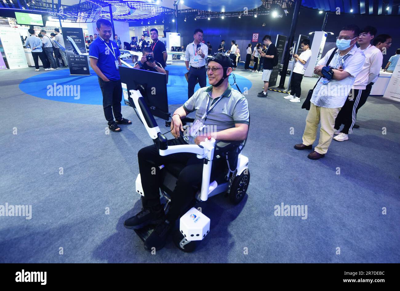 SHANGHAI, CHINA - JUNE 15, 2023 - Visitors experience a new type of ...