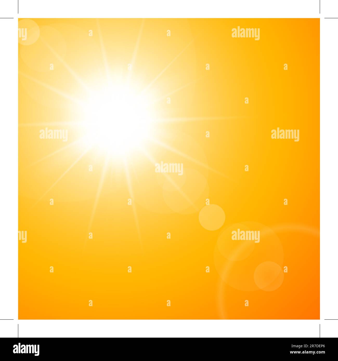 The hot summer sun - abstract vector background Stock Vector Image ...