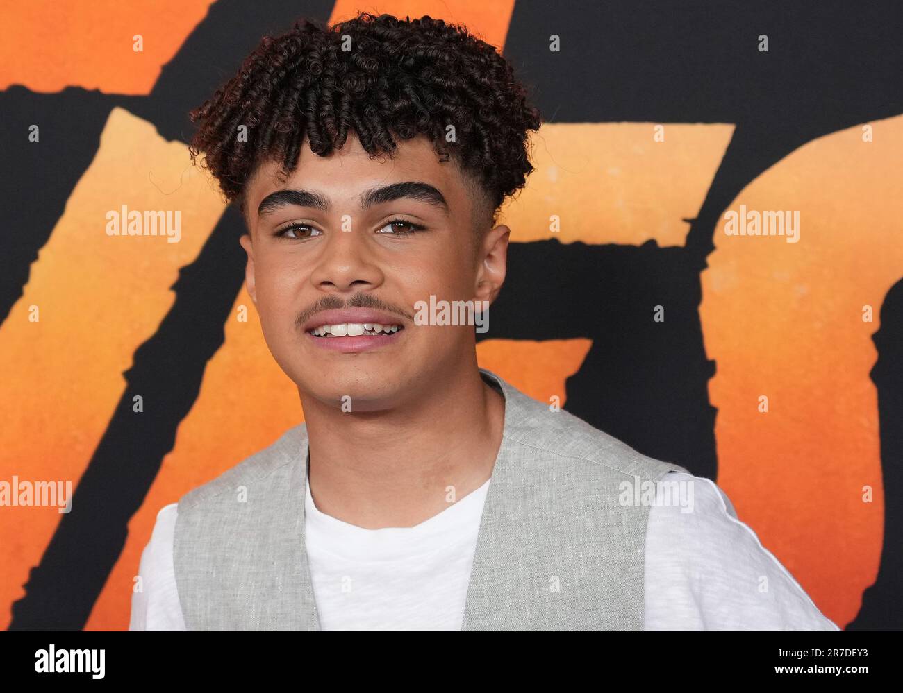 Los Angeles, USA. 14th June, 2023. Ethann Isidore arrives at the ...