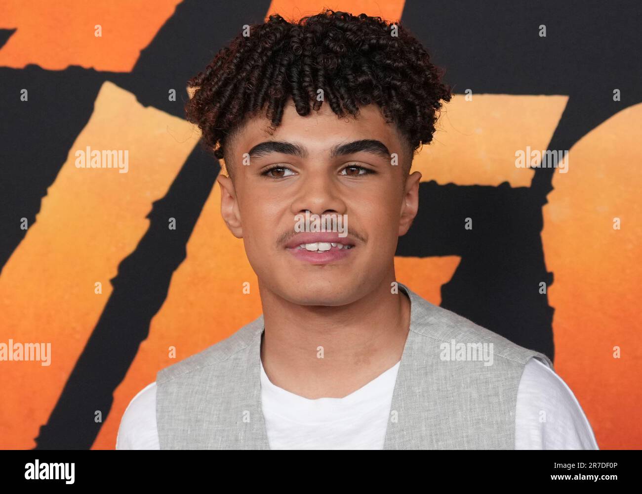 Los Angeles, USA. 14th June, 2023. Ethann Isidore arrives at the ...