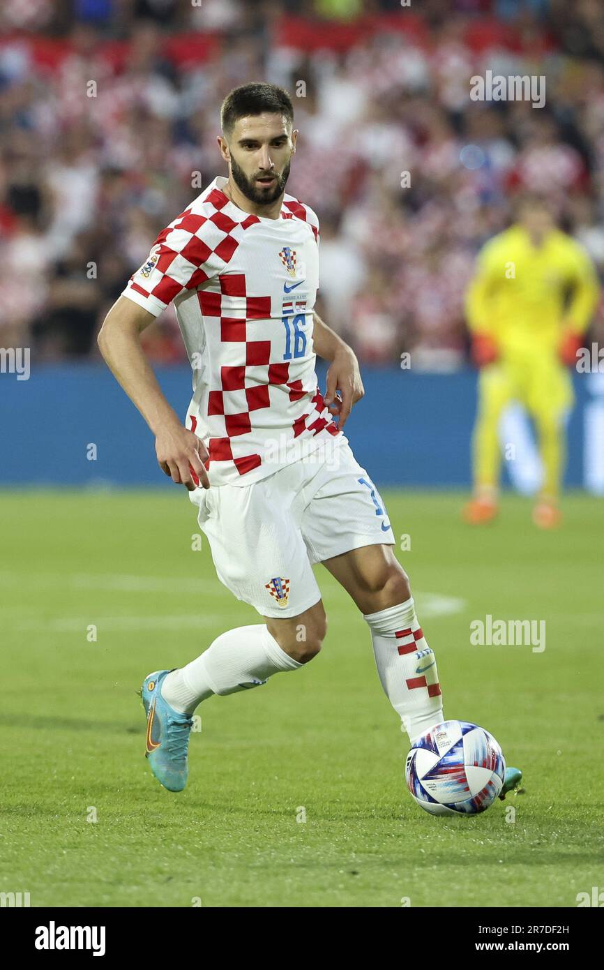 Rotterdam, Netherlands, 14/06/2023, Luka Ivanusec of Croatia during the ...