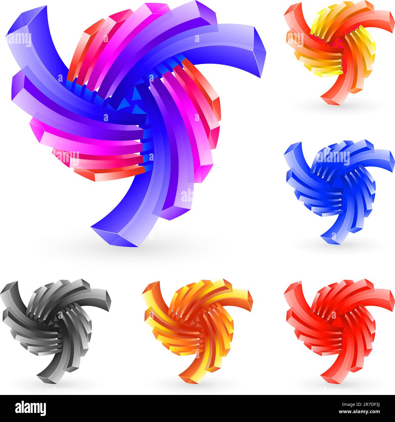 Ornamental symbol. Abstract design element on white background Stock ...