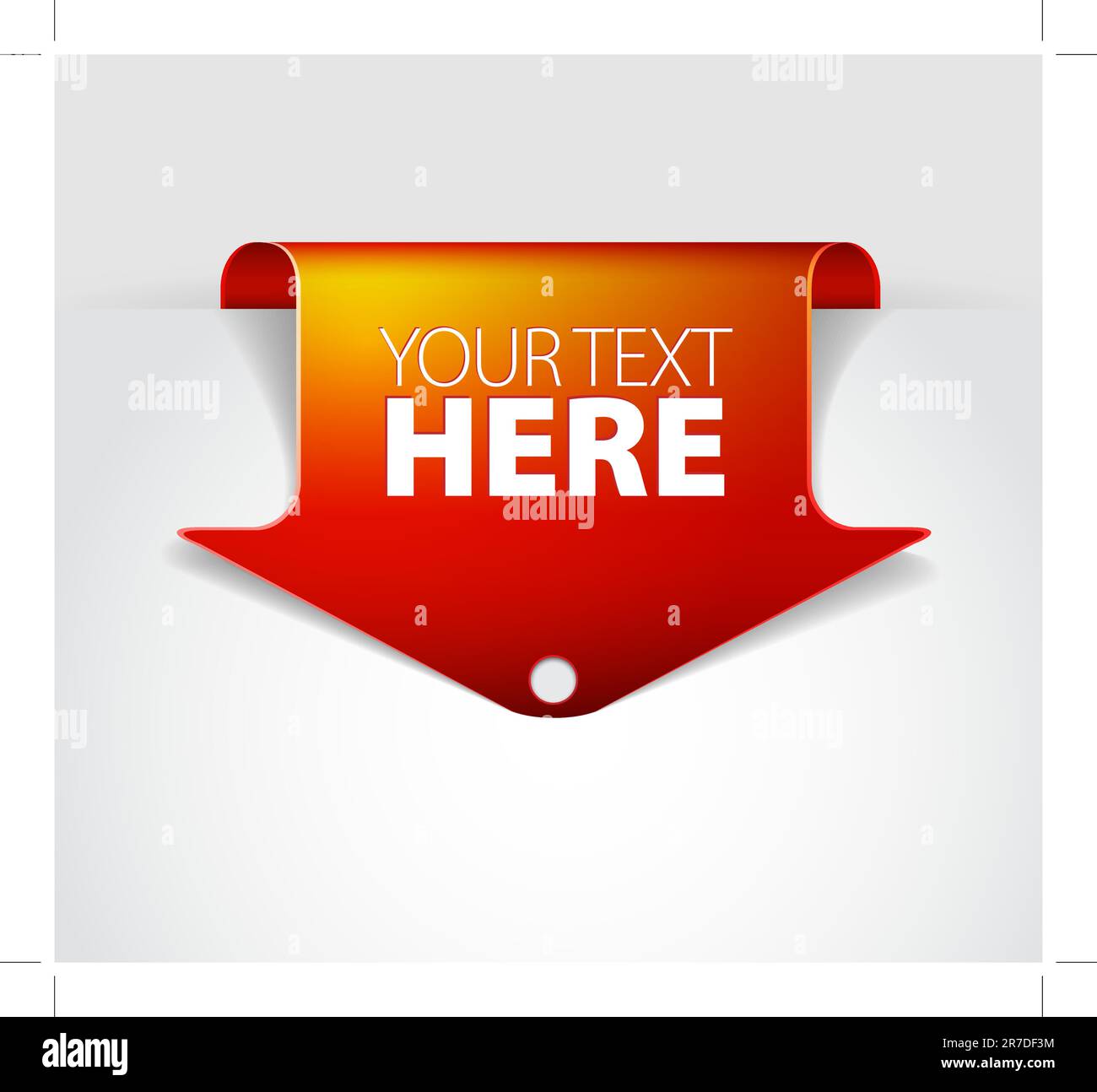 Red arrow bookmark - arrow pointing at the content Stock Vector Image ...