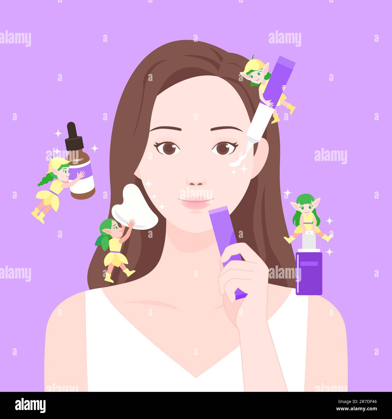 fairy skin care concept, woman, anti aging Stock Photo - Alamy