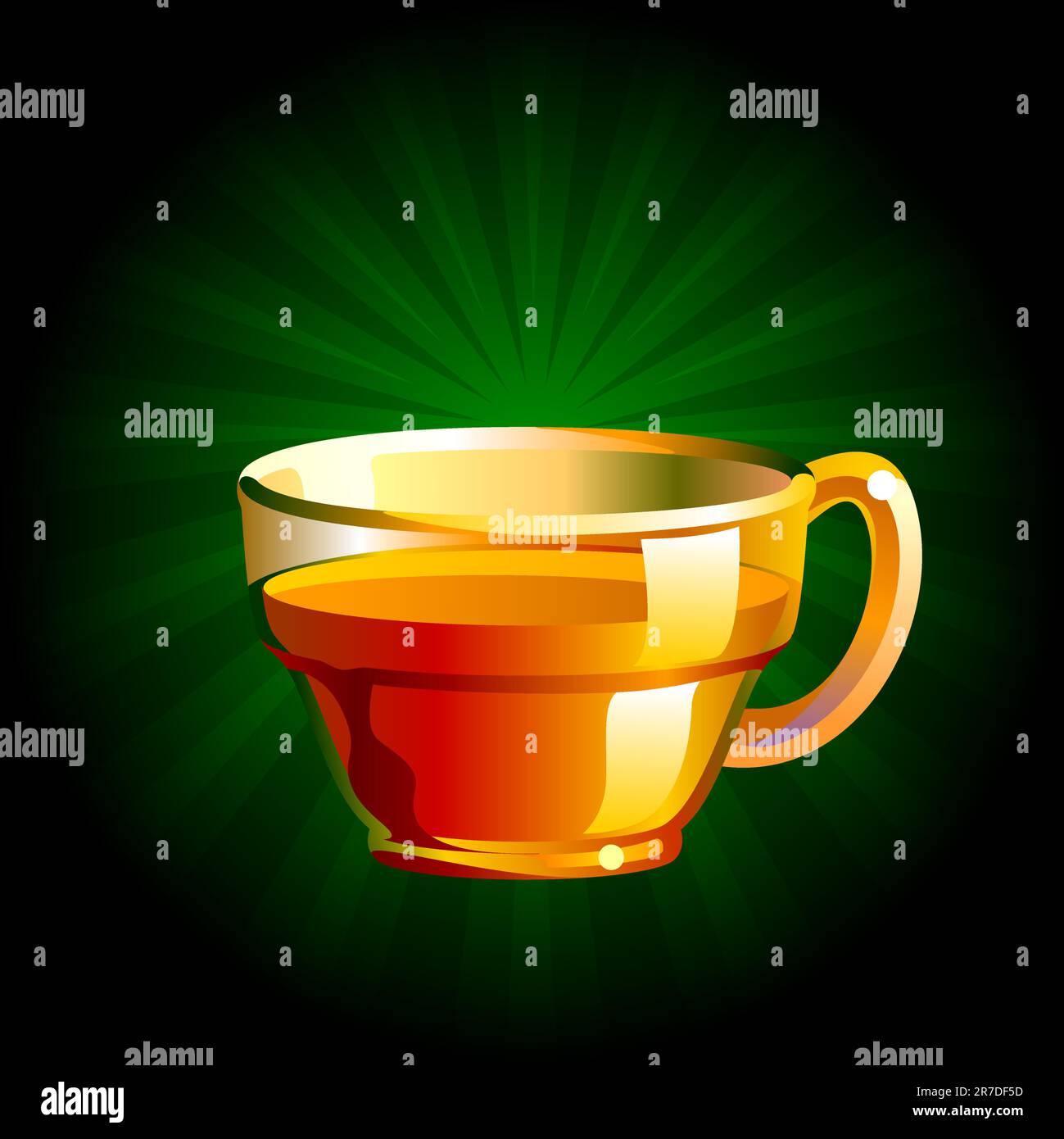 illustration of a shiny and transparent tea cup Stock Vector Image ...