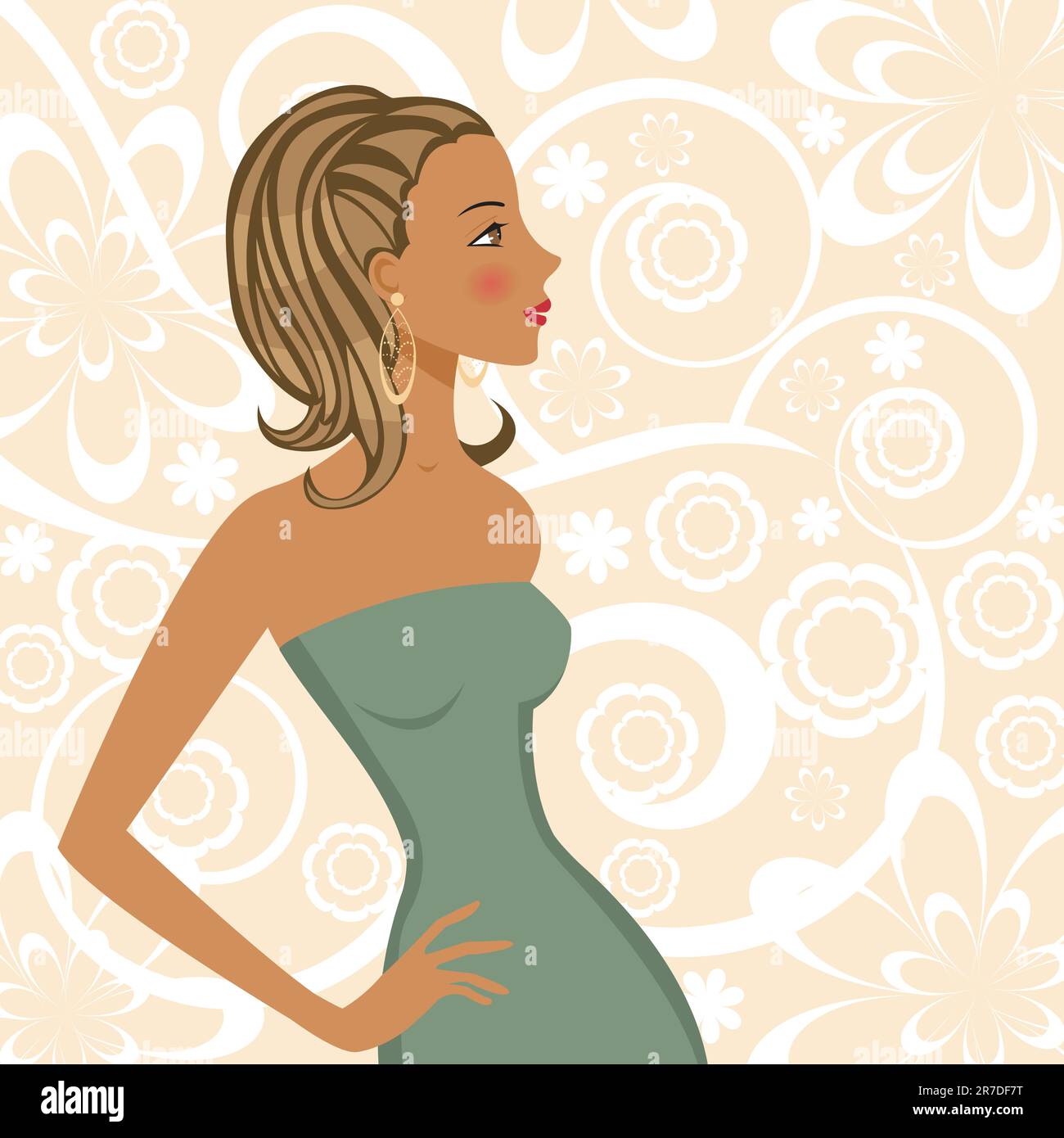 Pose posed posing model Stock Vector Images - Alamy