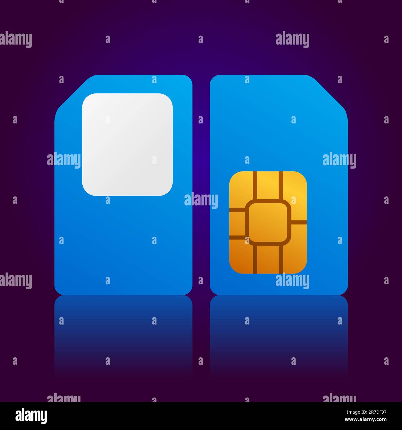 Blue sim card Stock Vector Images - Alamy