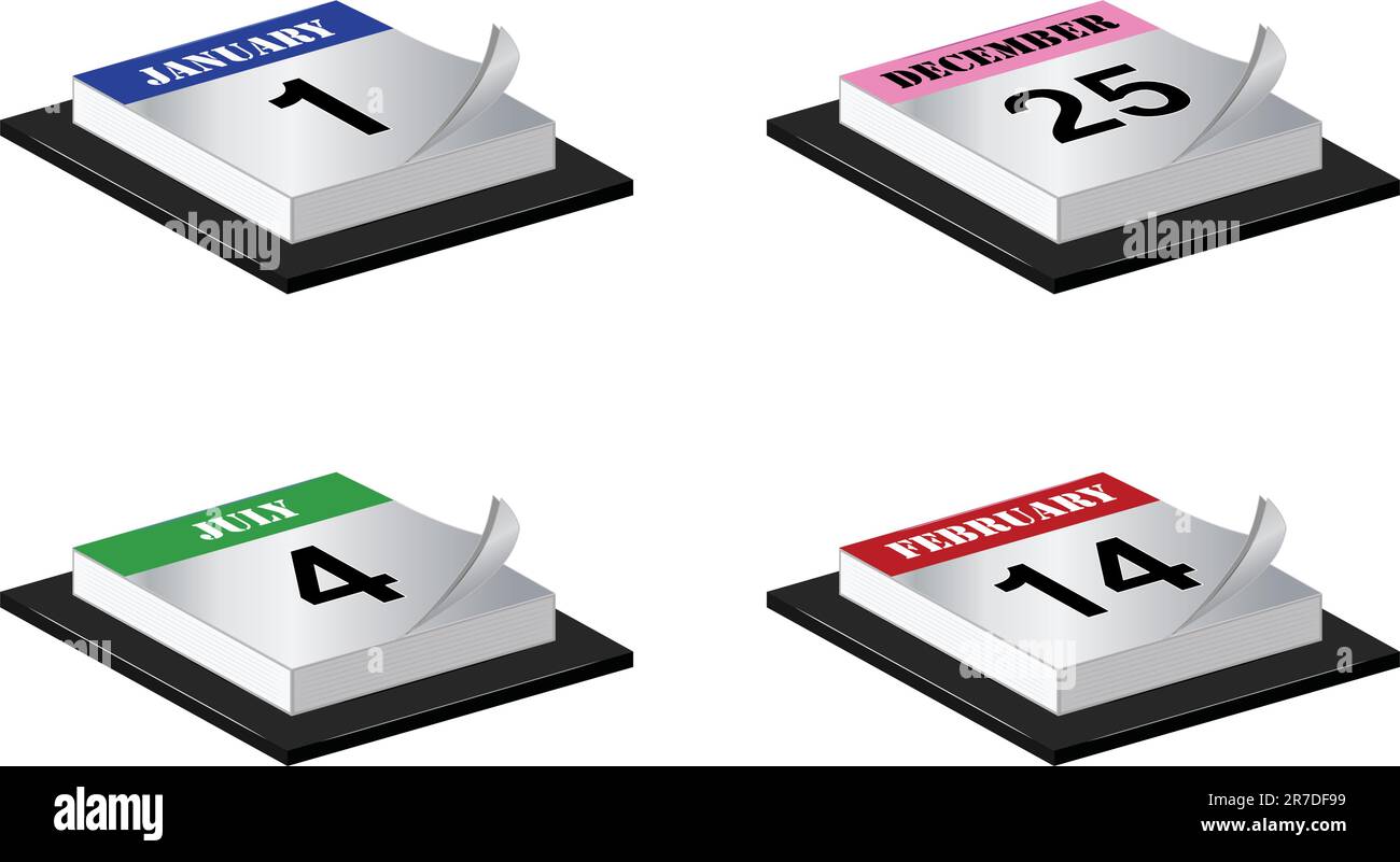 1th date Stock Vector Images - Alamy