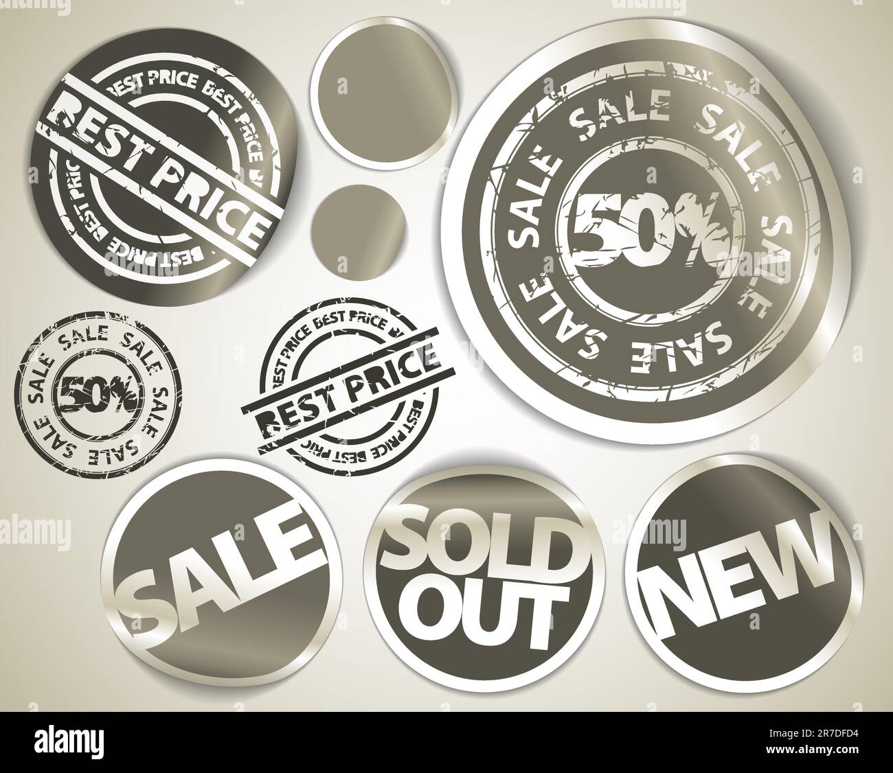 New round grunge black Stock Vector Images - Alamy