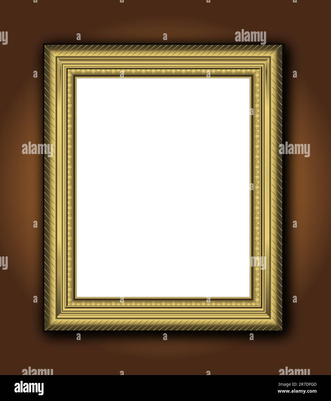 Frame old antique gold Baroque vintage picture classic vector Stock ...