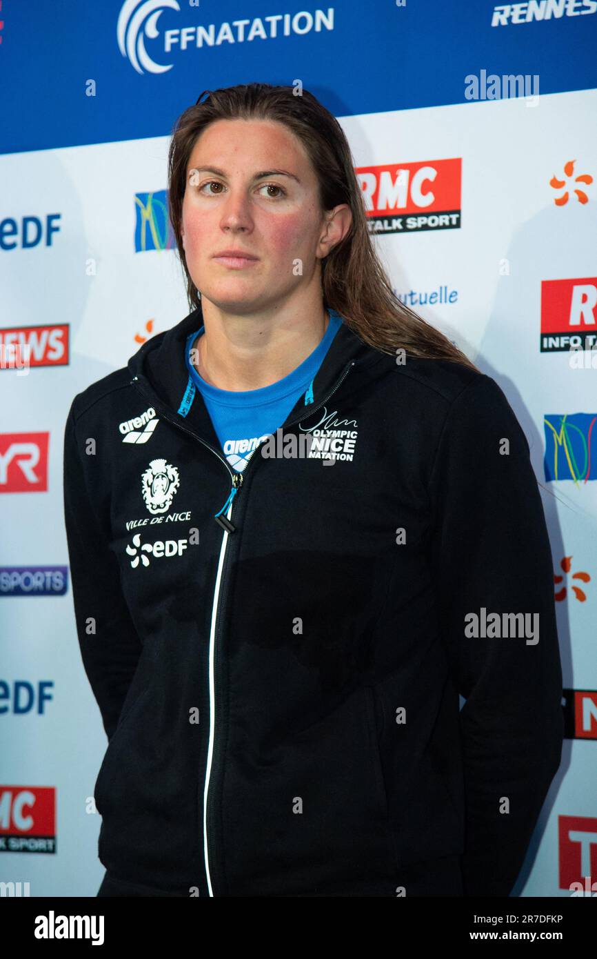 Charlotte Bonnet competes during the Swimming French National ...