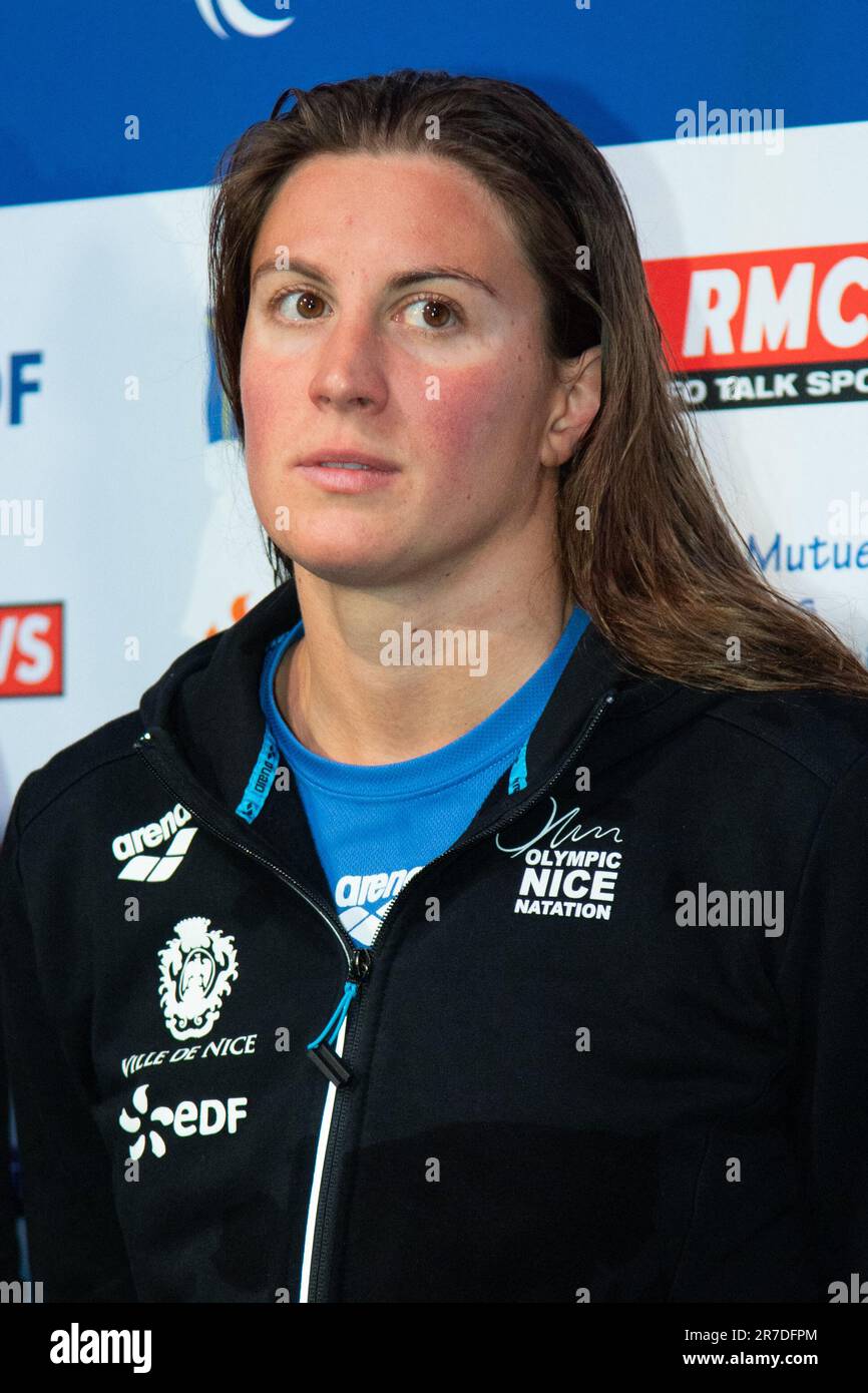 Charlotte Bonnet competes during the Swimming French National ...