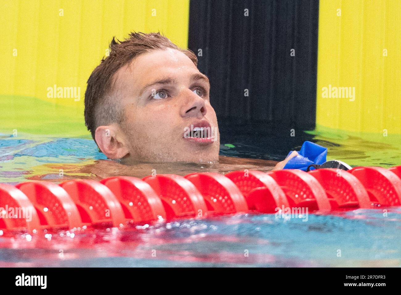 Jaouad Syoud competes during the Swimming French National Championships ...