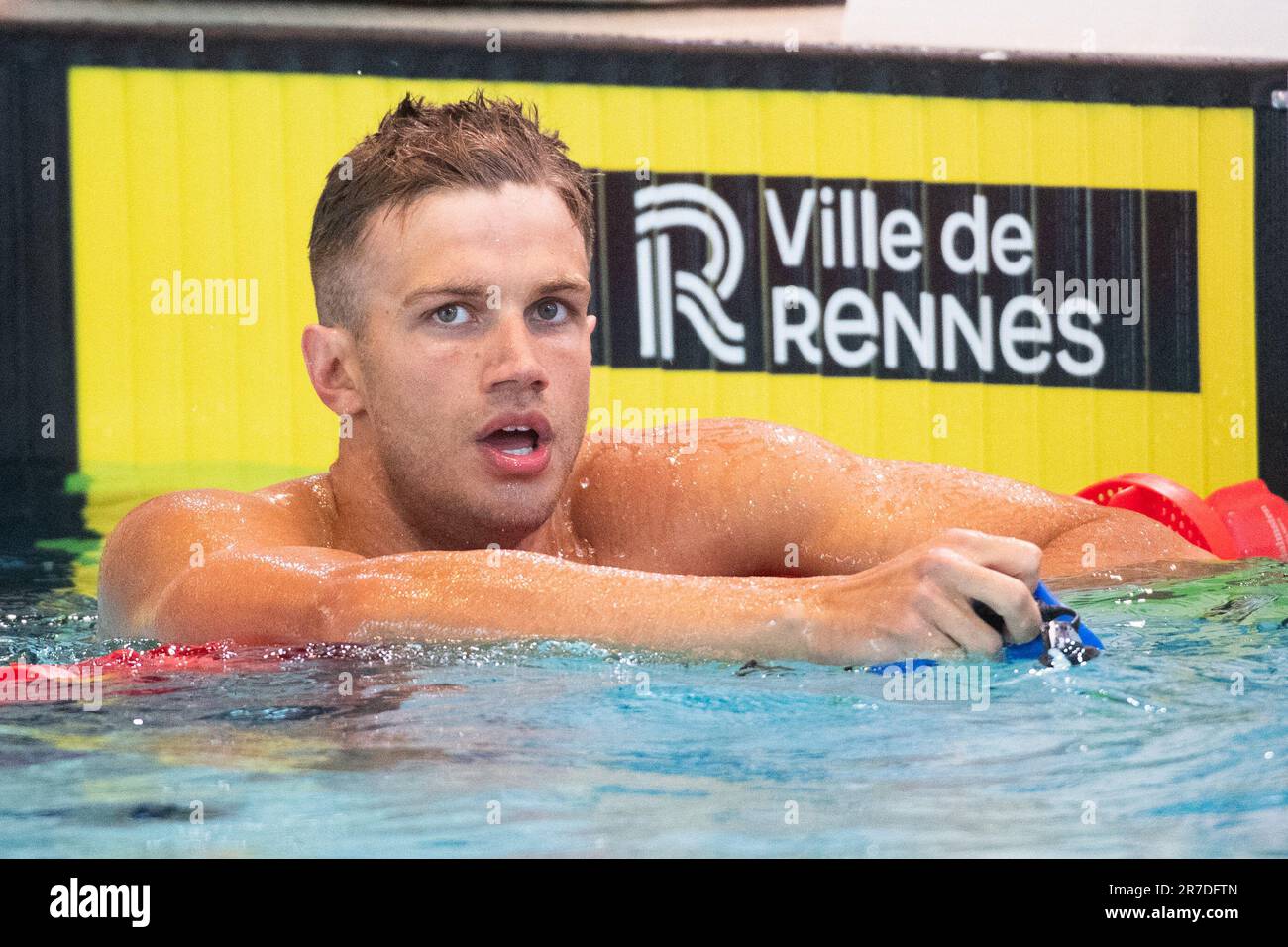 Jaouad Syoud competes during the Swimming French National Championships ...