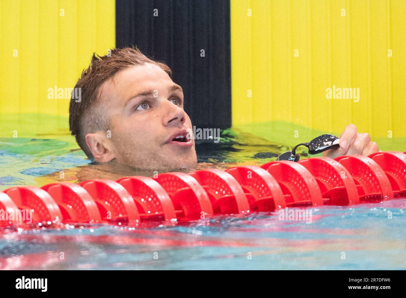 Jaouad Syoud competes during the Swimming French National Championships ...