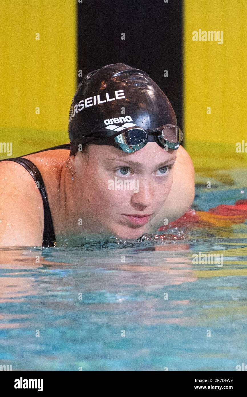 Justine Delmas competes during the Swimming French National ...