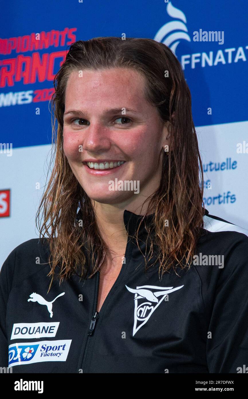 Marie Wattel competes during the Swimming French National Championships ...